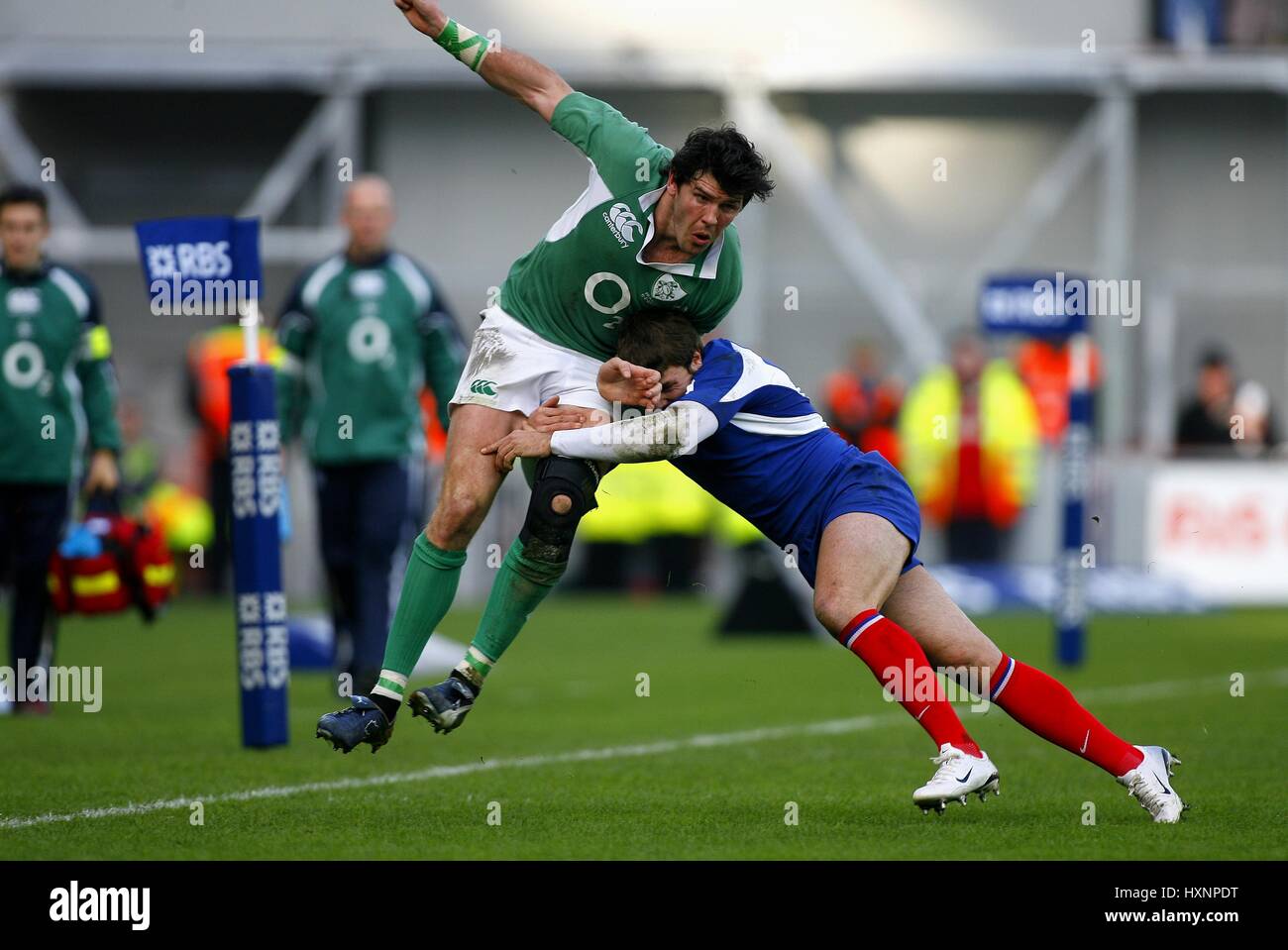 SHANE HORGAN & VINCENT CLERC IRELAND V FRANCE SIX NATIONS CROKE PARK ...