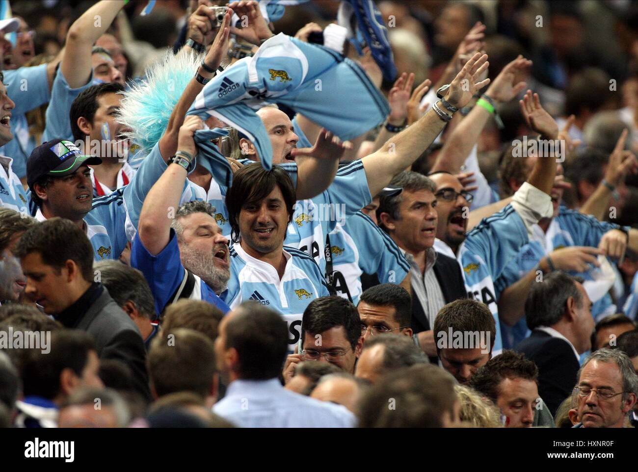 ARGENTINA FANS CELEBRATE VICTO FRANCE V ARGENTINA RWC FRANCE STADE ...