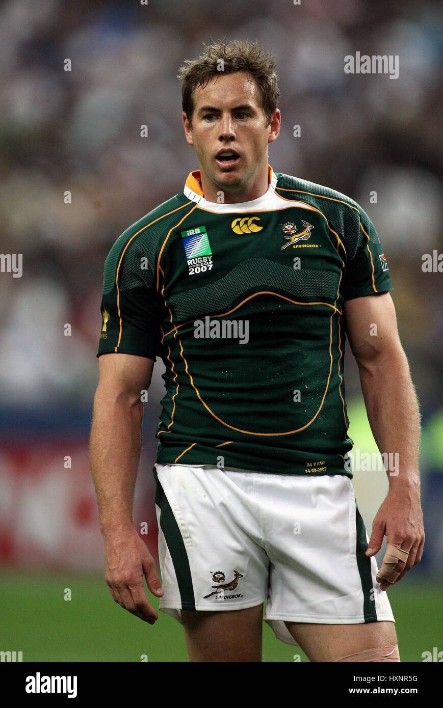 BUTCH JAMES SOUTH AFRICA RU STADE FRANCE PARIS FRANCE 14 September 2007 ...