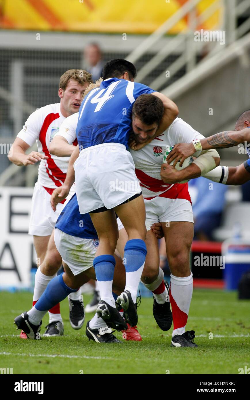 DAVID LEMI & NICK EASTER ENGLAND V SAMOA RWC FRANCE 07 STADE DE LA ...