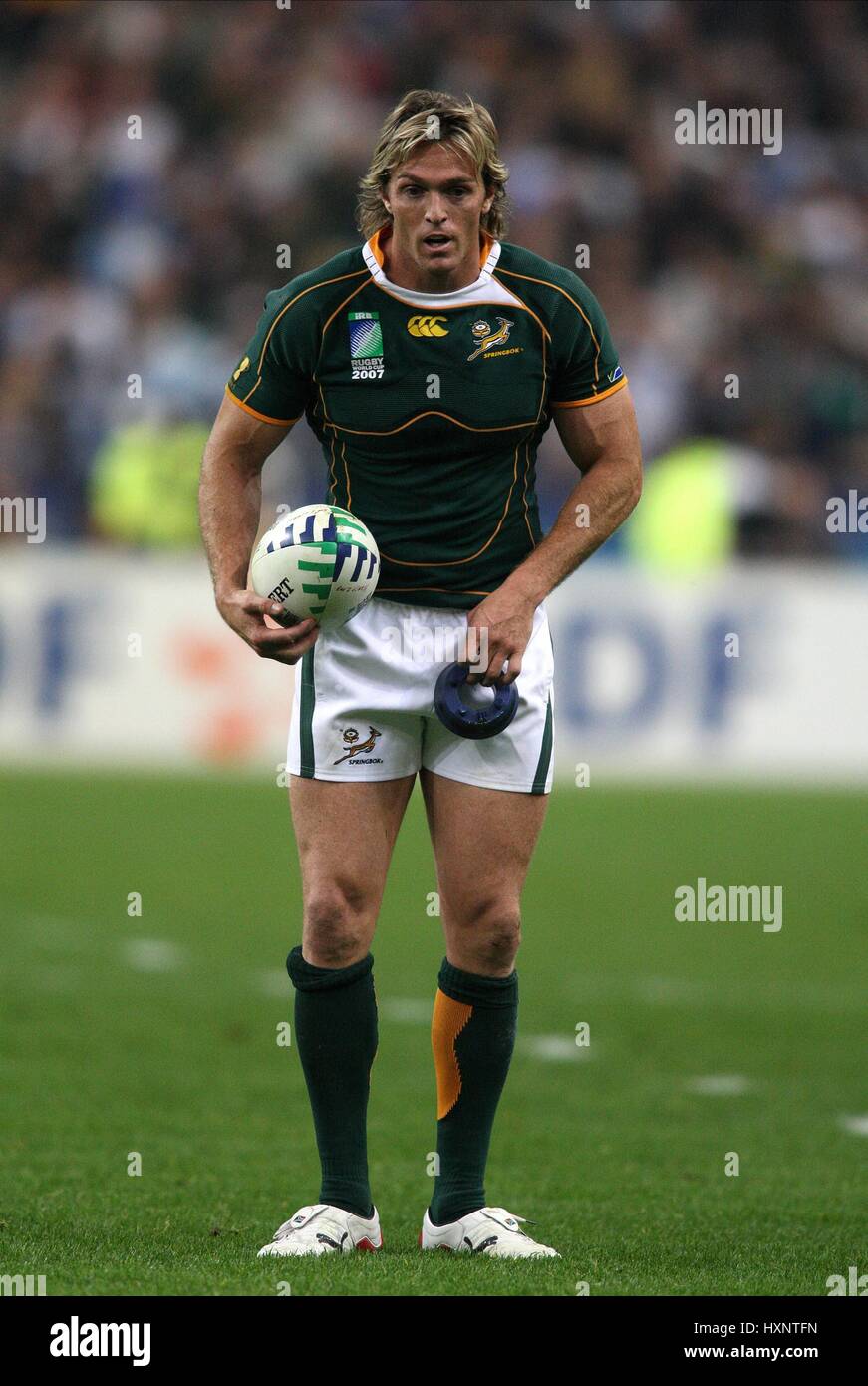 PERCY MONTGOMERY SOUTH AFRICA V ARGENTINA RWC STADE FRANCE PARIS FRANCE ...