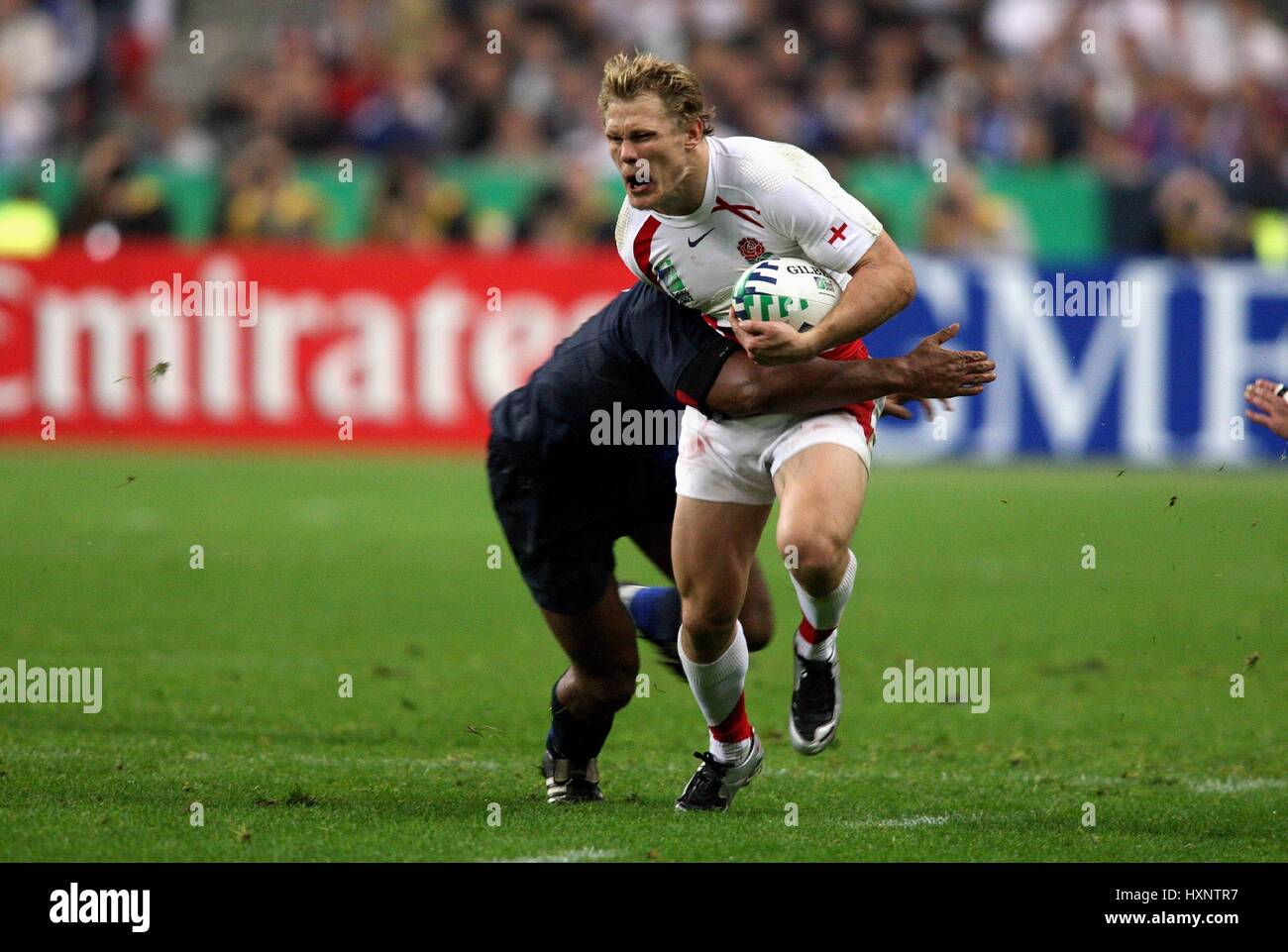 JOSH LEWSEY & YANNICK NYANGA FRANCE V ENGLAND STADE FRANCE PARIS FRANCE ...