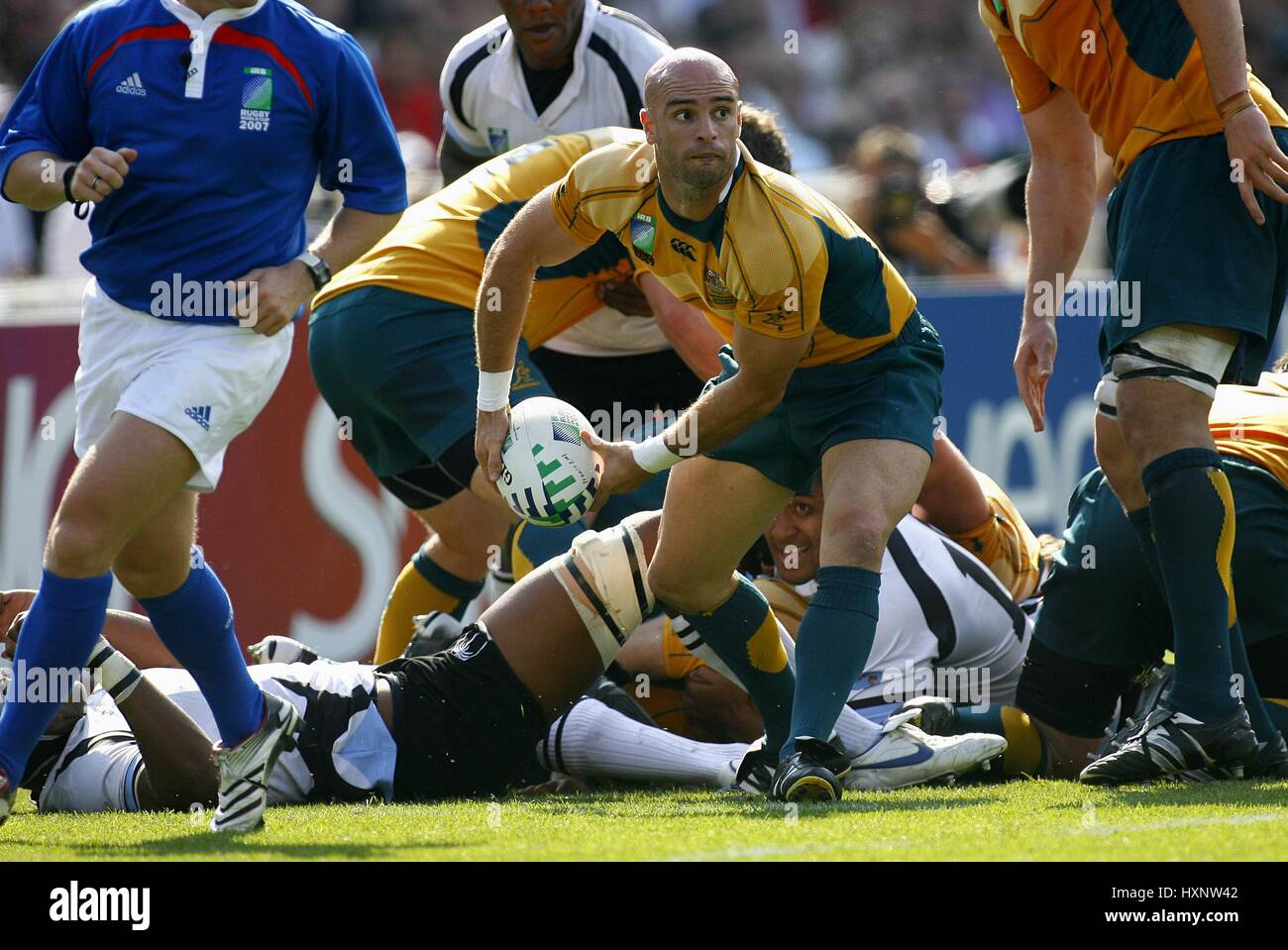 SAM CORDINGLEY AUSTRALIA RU STADE DE LA MOSSON MONTPELLIER FRANCE 23 September 2007 Stock Photo ...