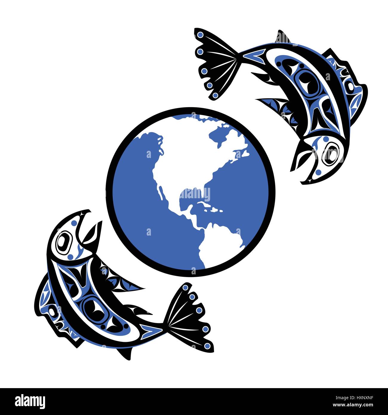 native salmon Vector Stock Vector Image & Art - Alamy