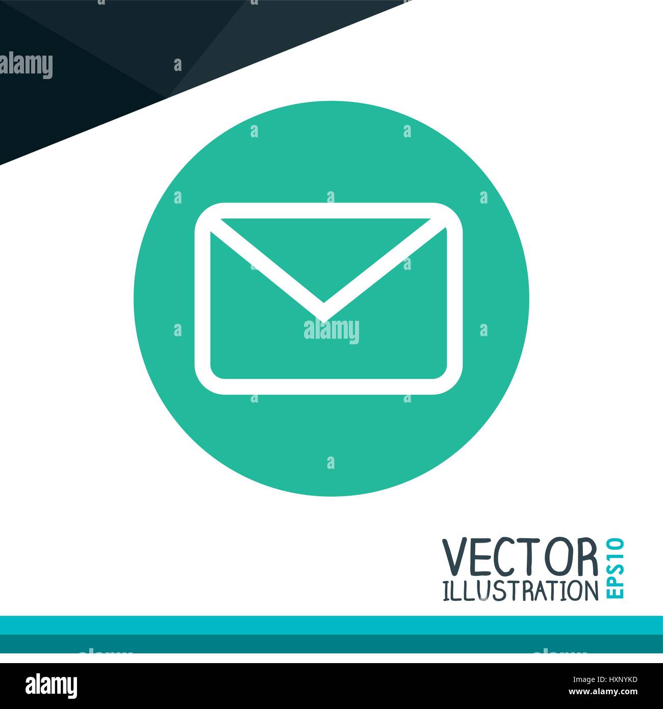 Flat let sign Stock Vector Images - Alamy