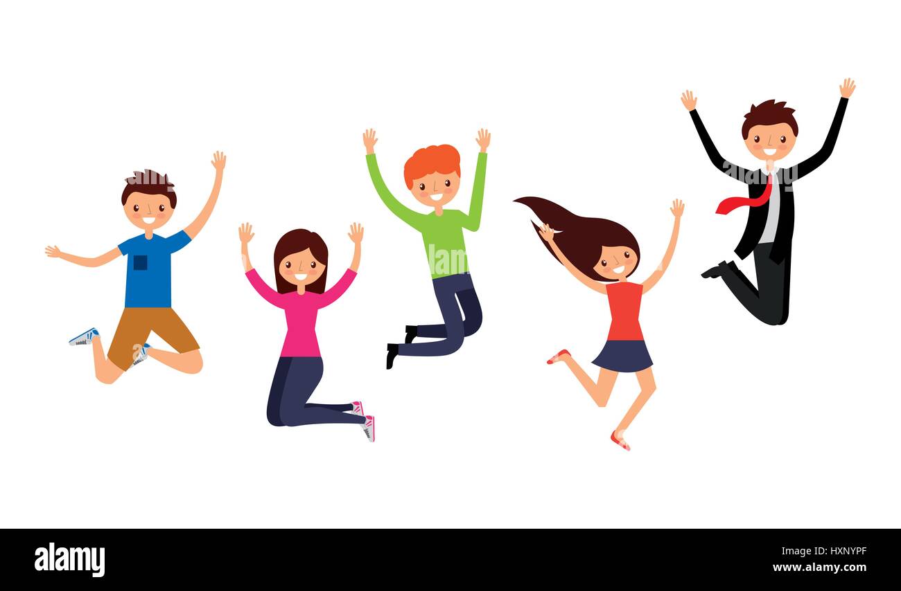 people having fun design Stock Vector Image & Art - Alamy