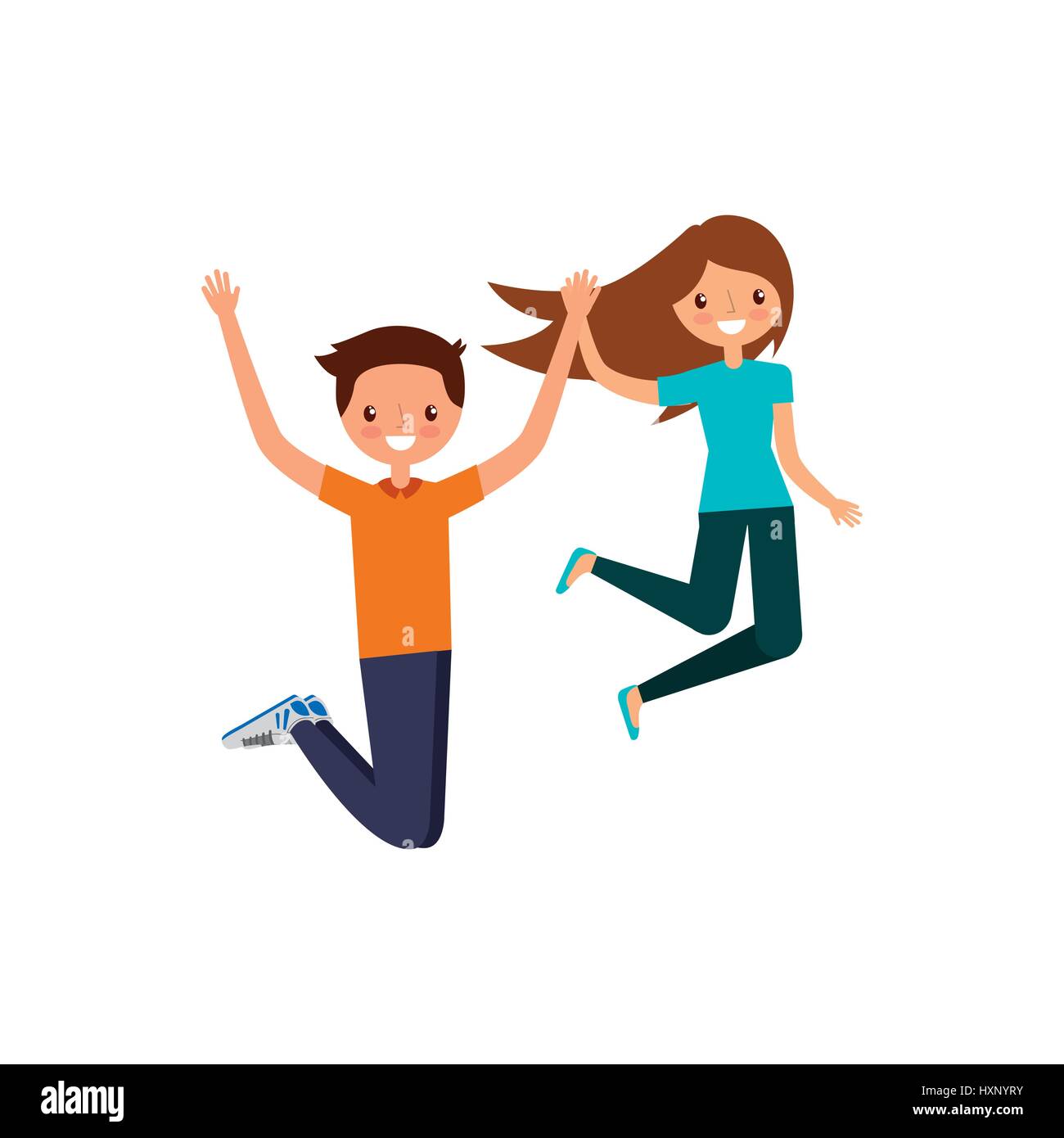 people having fun design Stock Vector Image & Art - Alamy