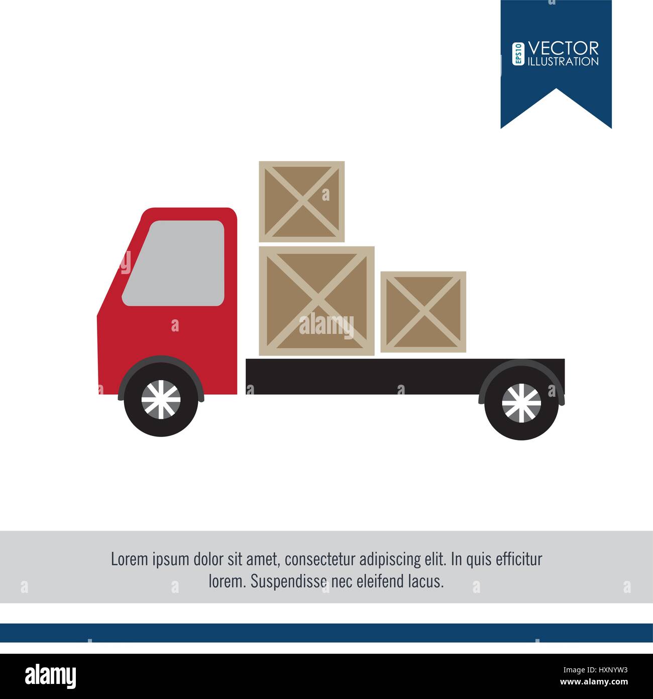 delivery service design Stock Vector Image & Art - Alamy