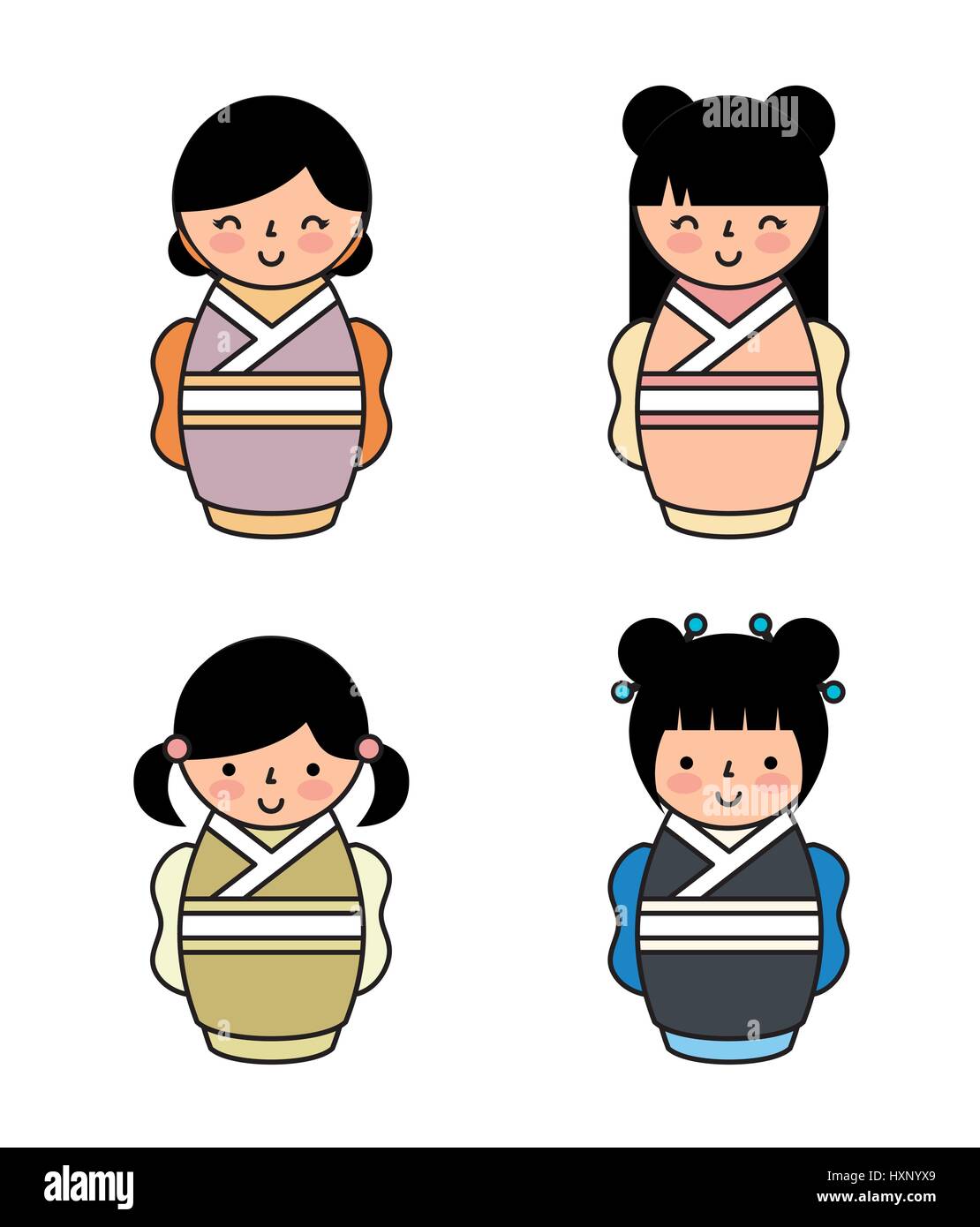 japanese girls icon Stock Vector Image & Art - Alamy