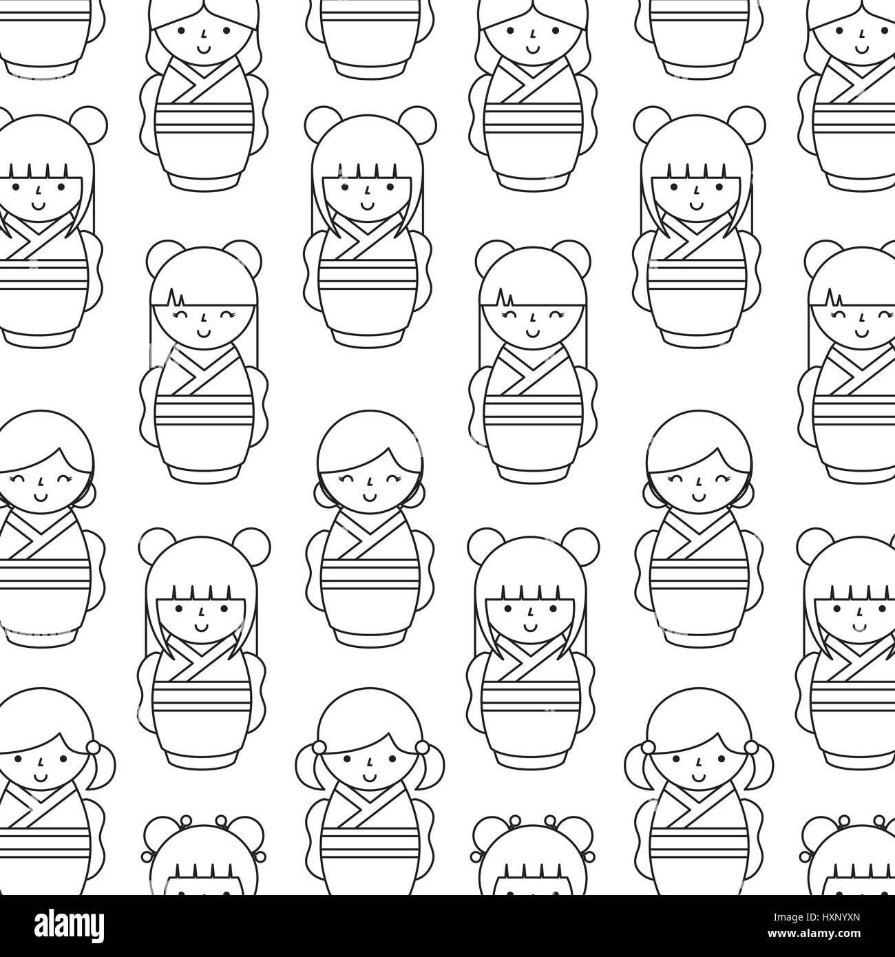 japanese girls icon Stock Vector Image & Art - Alamy