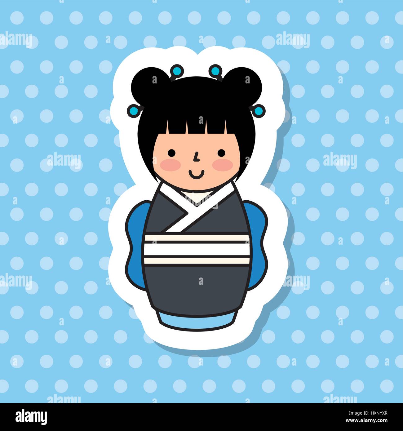 japanese girl icon Stock Vector Image & Art - Alamy