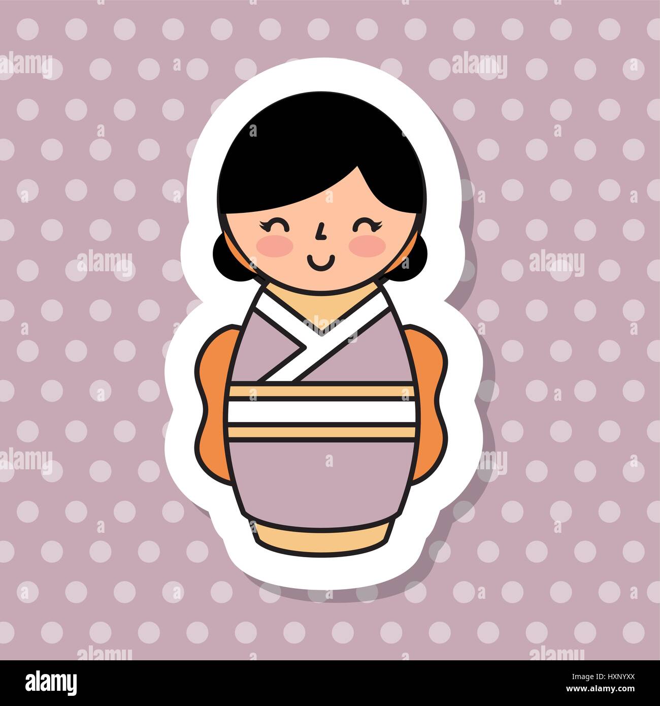 japanese girl icon Stock Vector Image & Art - Alamy