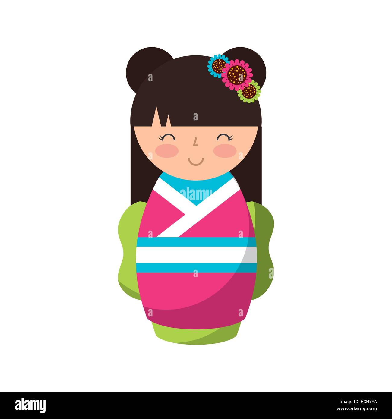 japanese girl icon Stock Vector Image & Art - Alamy
