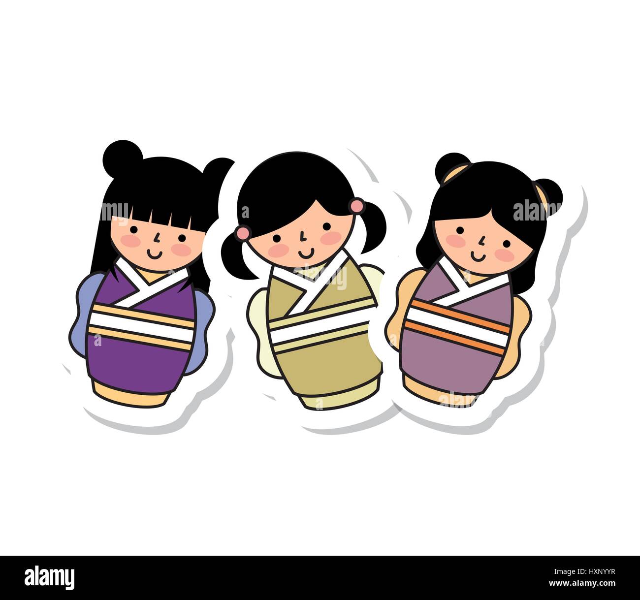 japanese girls icon Stock Vector Image & Art - Alamy