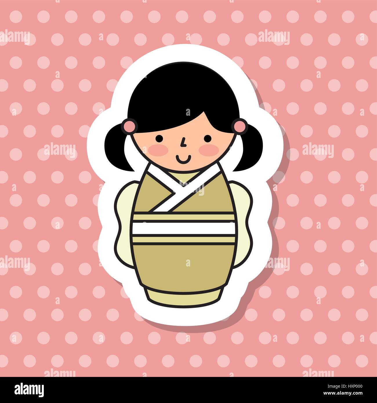 japanese girl icon Stock Vector Image & Art - Alamy