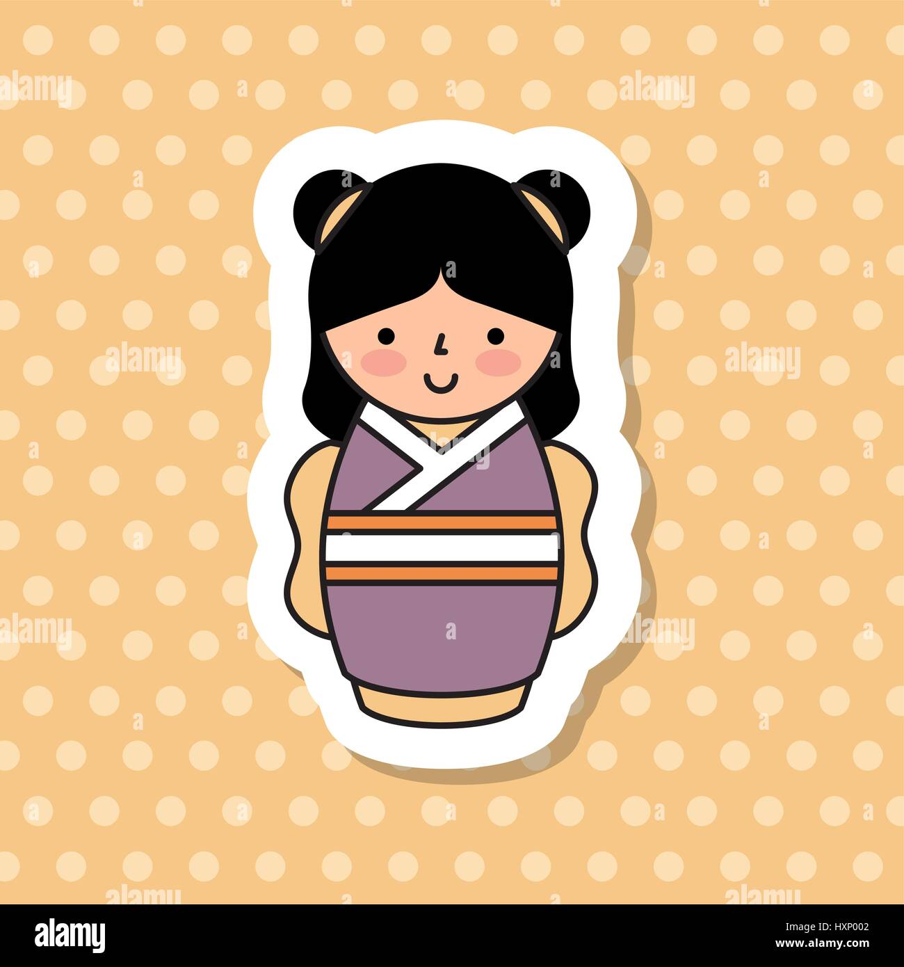 japanese girl icon Stock Vector Image & Art - Alamy