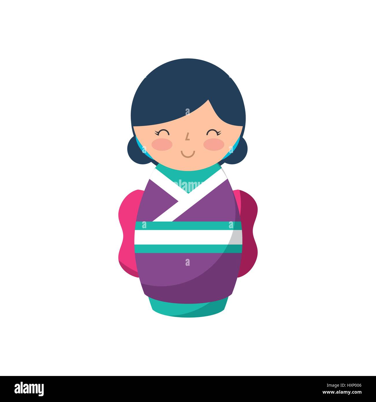 japanese girl icon Stock Vector Image & Art - Alamy