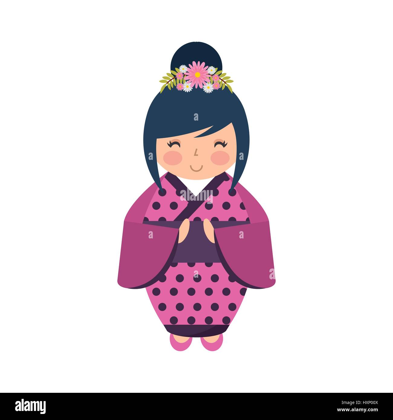japanese girl icon Stock Vector Image & Art - Alamy