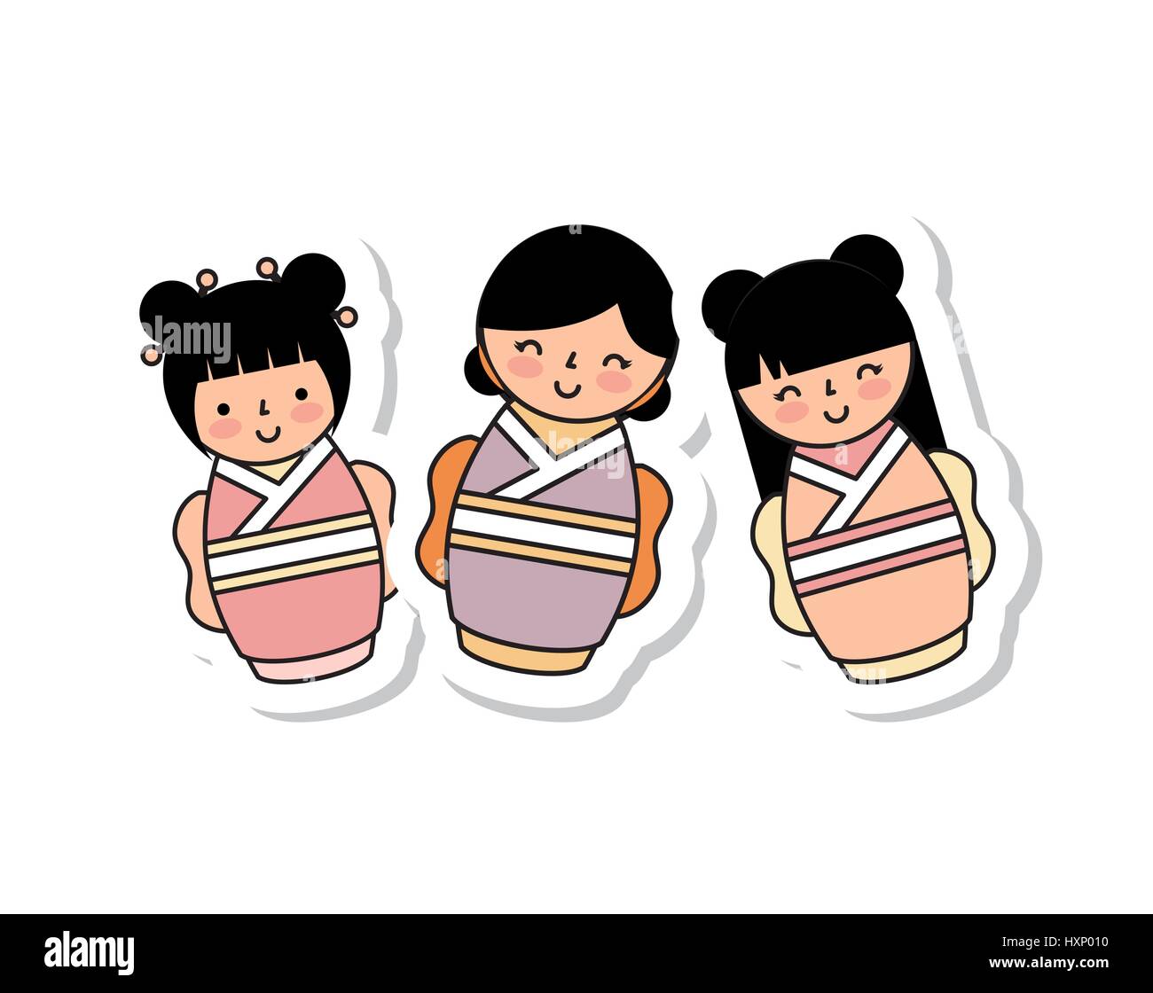 japanese girls icon Stock Vector Image & Art - Alamy
