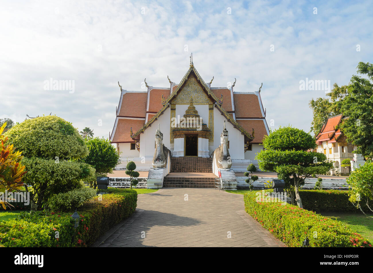 Wat phumin famous lanna style temple at nan province thailand Stock ...