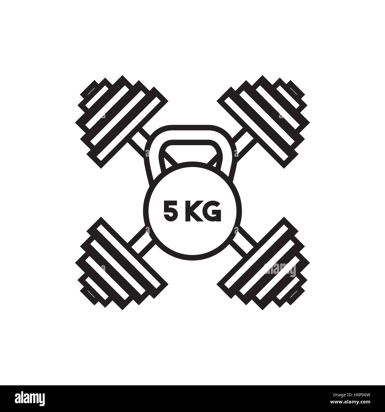dumbbell icon image Stock Vector Image & Art - Alamy