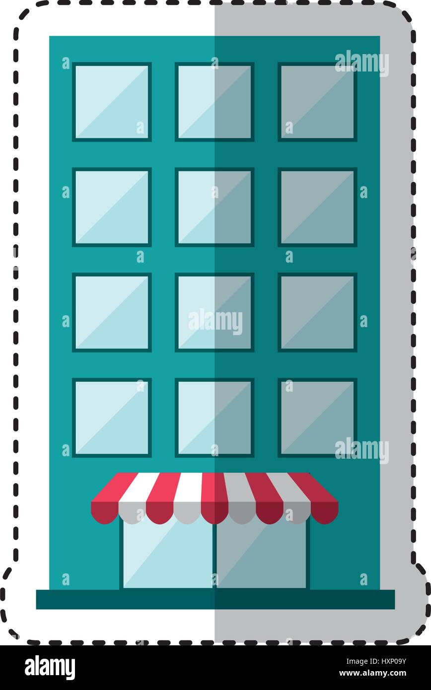 building exterior front isolated icon Stock Vector Image & Art - Alamy