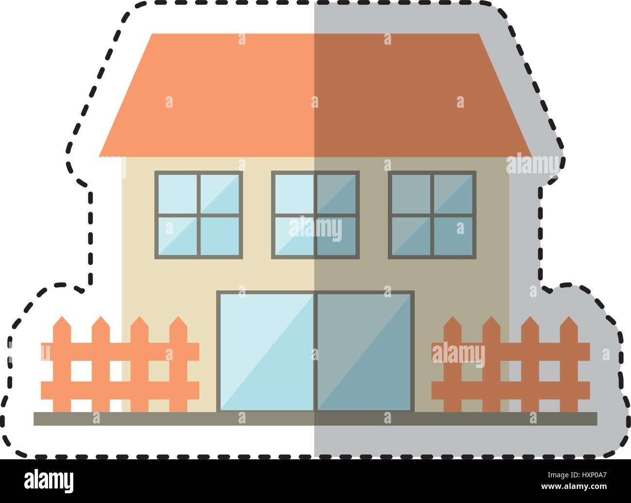 house exterior isolated icon Stock Vector Image & Art - Alamy