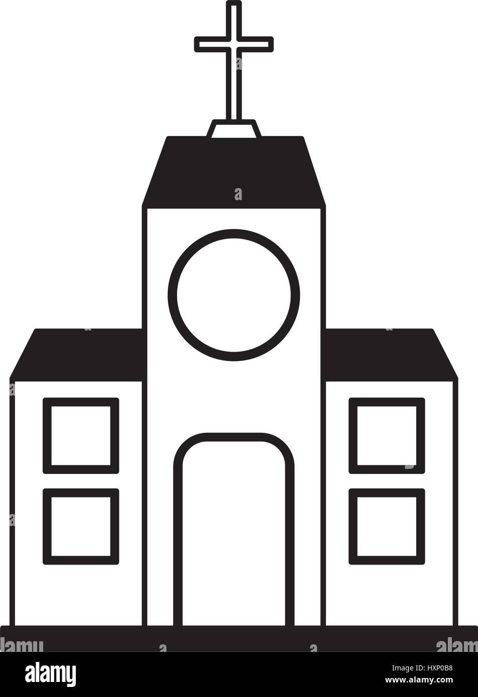 Christian church religious structure Stock Vector Images - Alamy