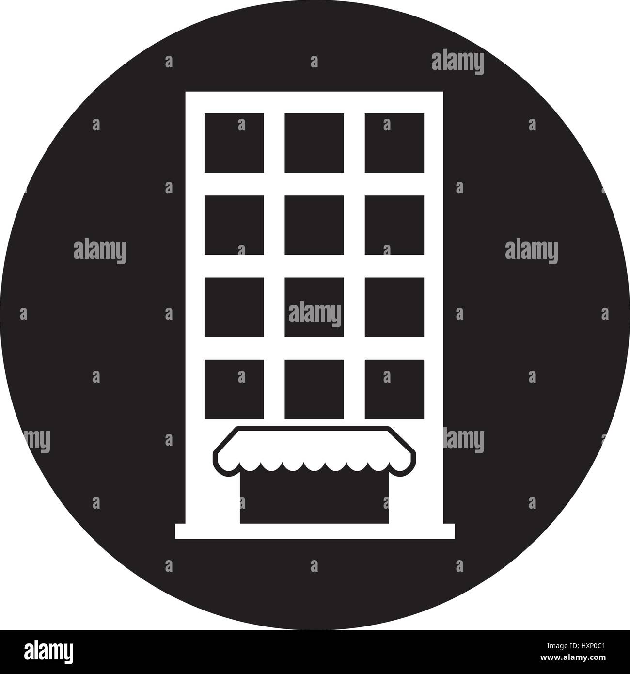building exterior front isolated icon Stock Vector Image & Art - Alamy