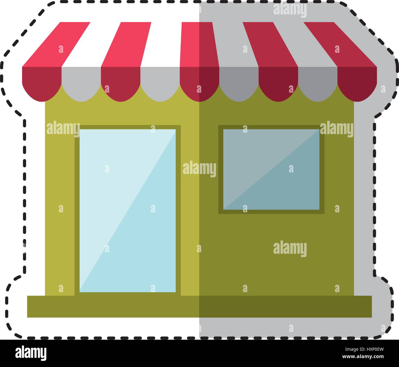 store building front isolated icon Stock Vector Image & Art - Alamy