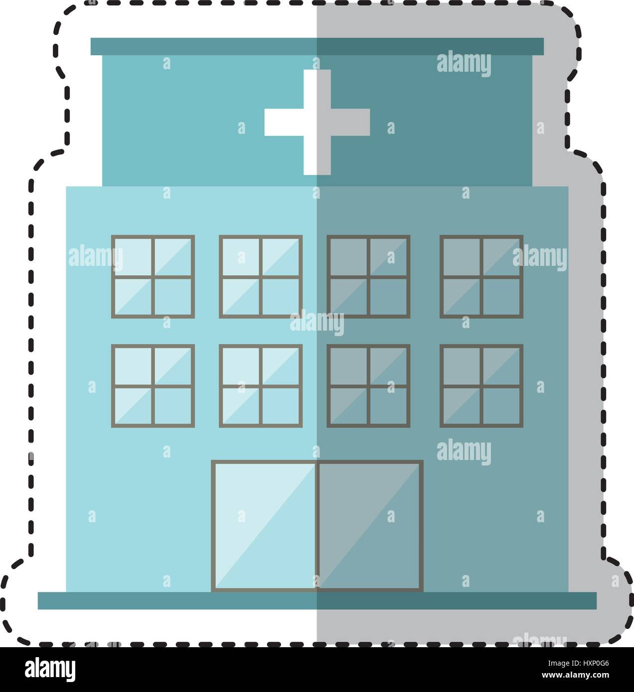 hospital building exterior icon Stock Vector Image & Art - Alamy