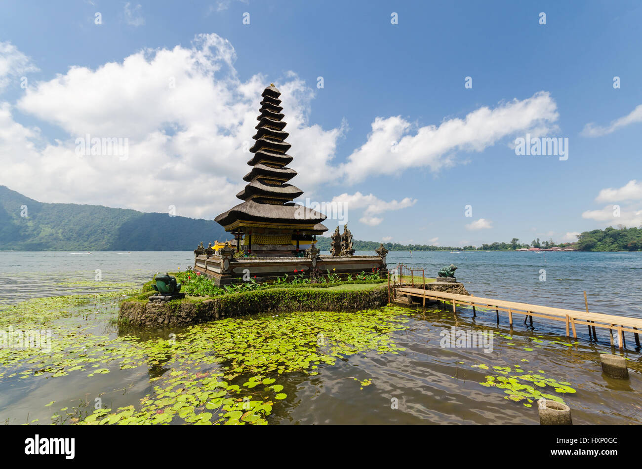 Pura ulun danu bratan temple on water in bali indonesia Stock Photo - Alamy