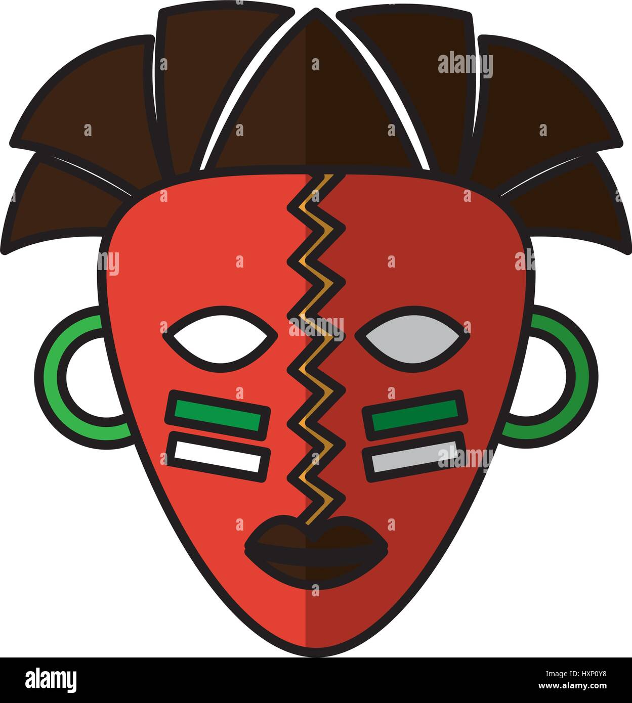 african mask ethnicity icon Stock Vector Image & Art - Alamy