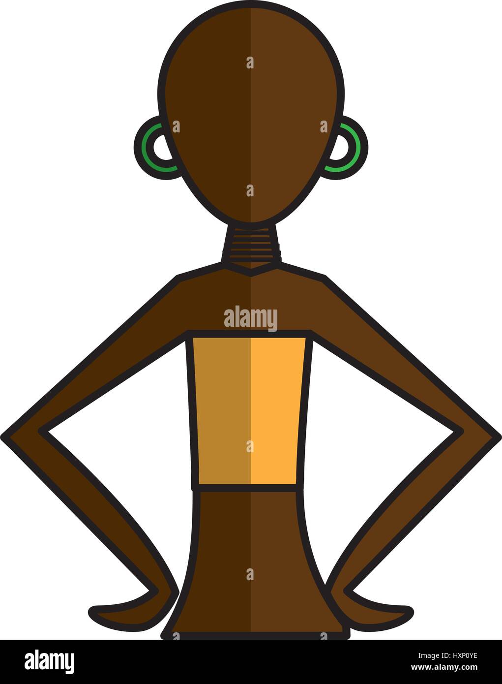 woman figure african icon Stock Vector Image & Art - Alamy