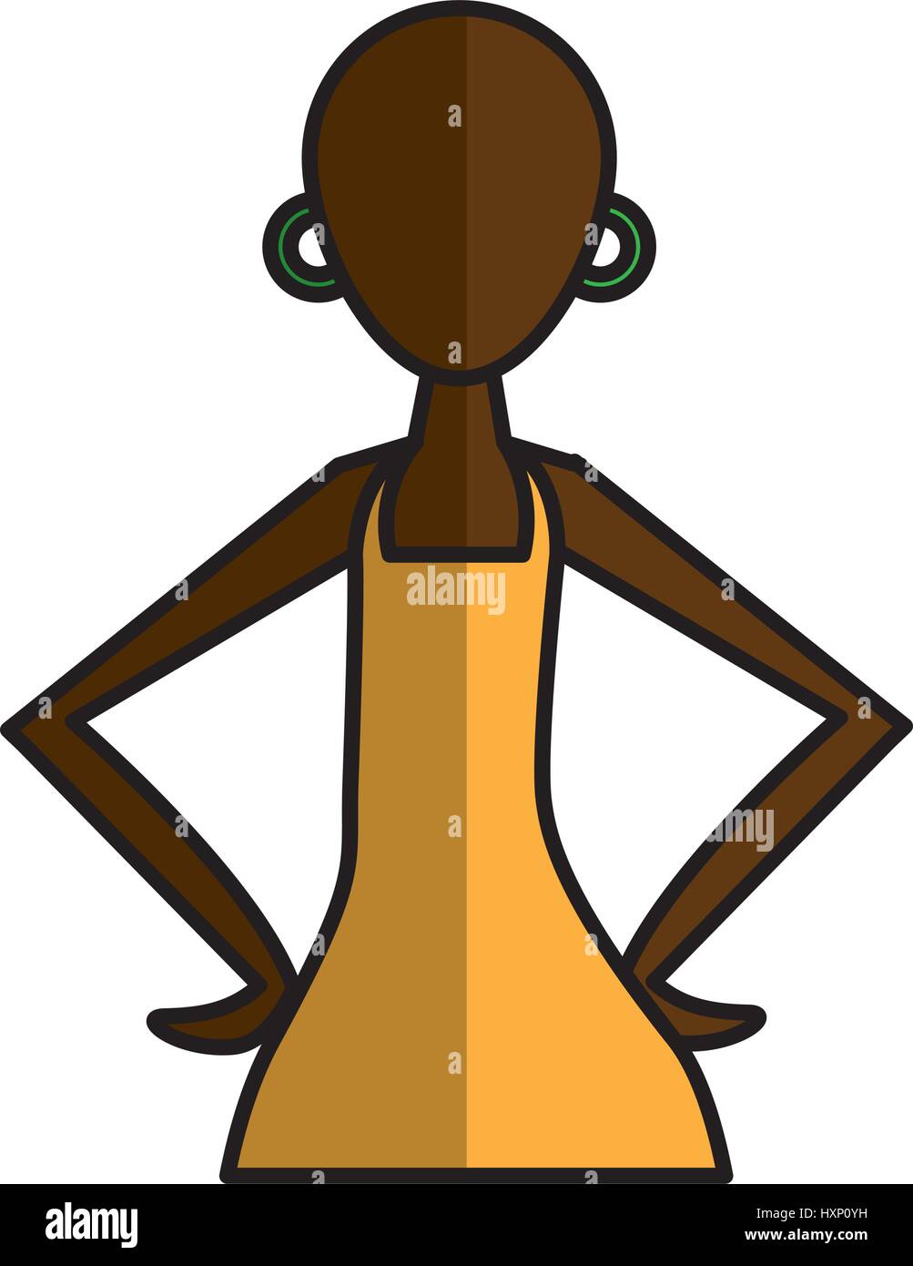 woman figure african icon Stock Vector Image & Art - Alamy