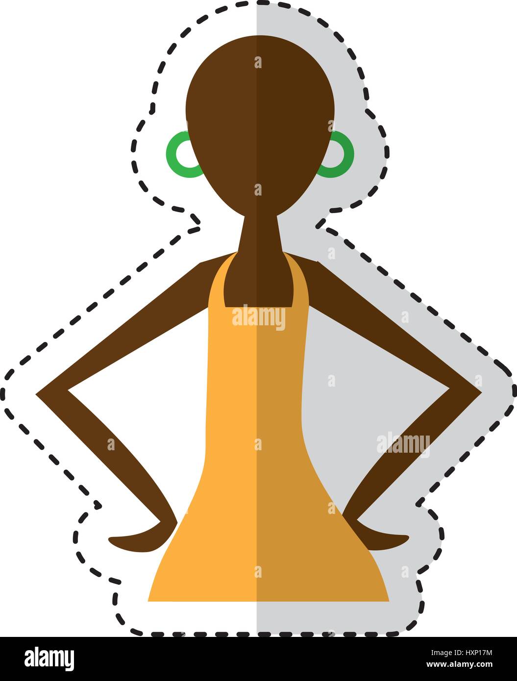 woman figure african icon Stock Vector Image & Art - Alamy