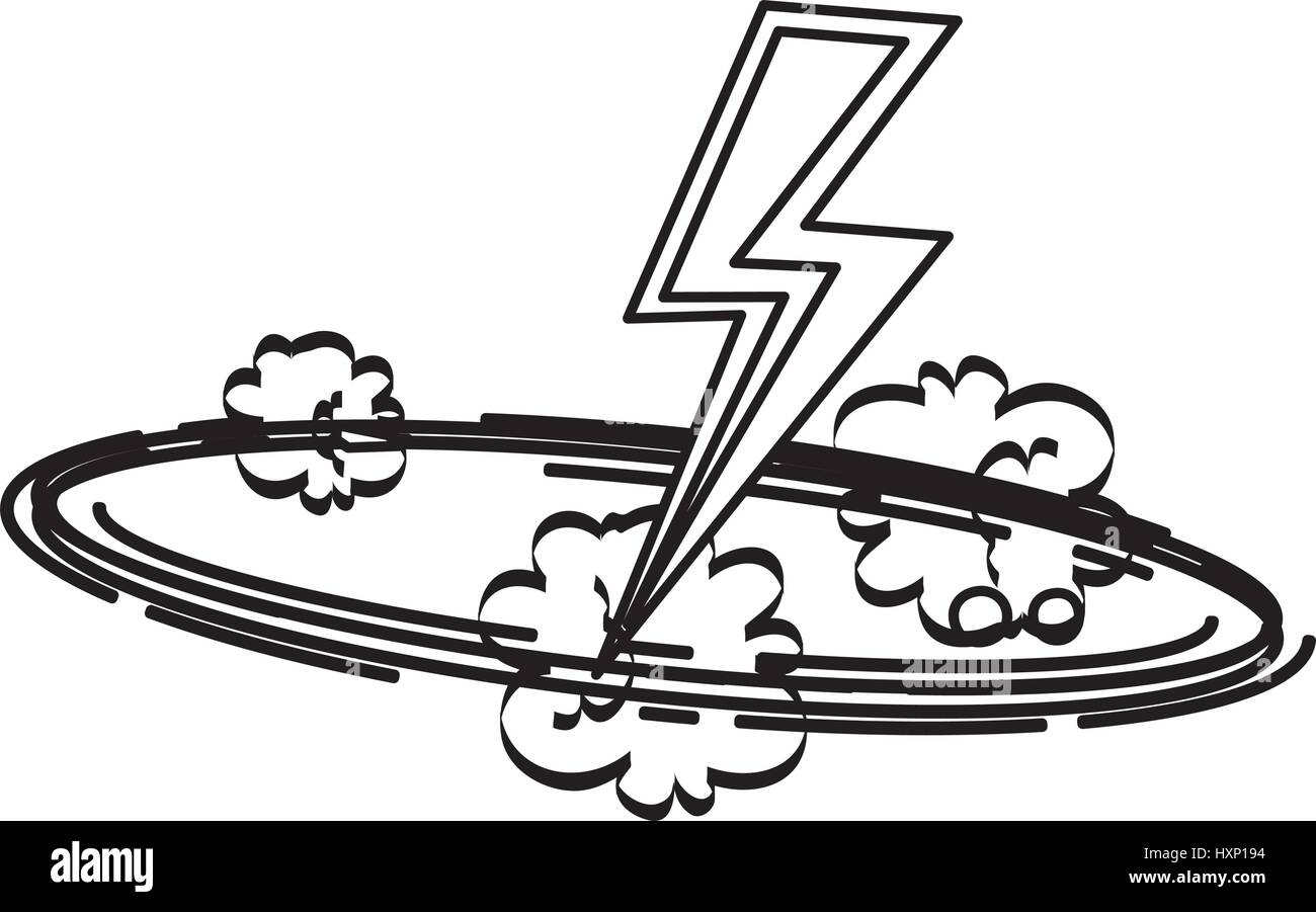 Thunder ray pop art style Stock Vector Images - Alamy