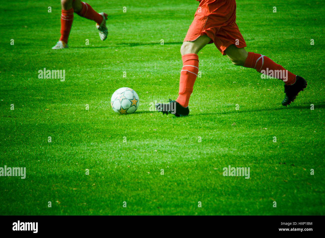 Football players legs hi-res stock photography and images - Alamy