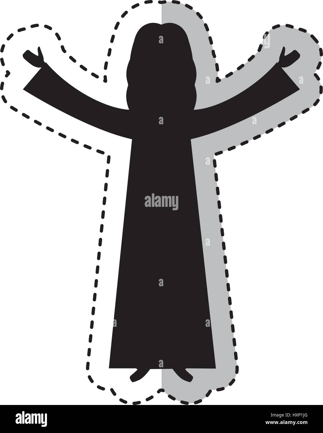 jesuschrist character religious icon Stock Vector Image & Art - Alamy