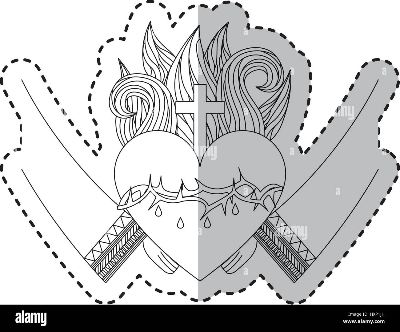 sacred jesus heart icon Stock Vector Image & Art - Alamy