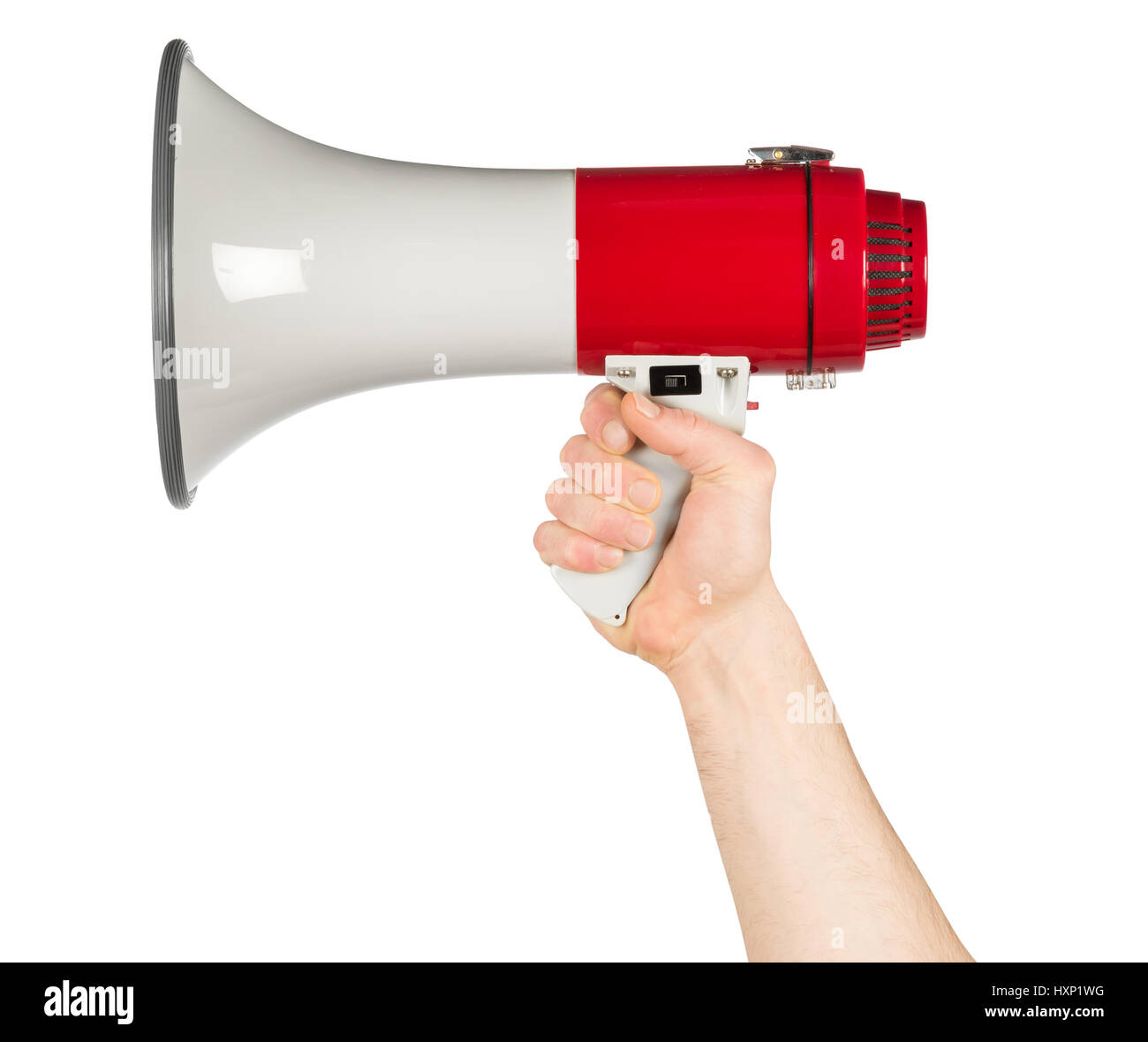 Red megaphone icon marketing concept hi-res stock photography and ...