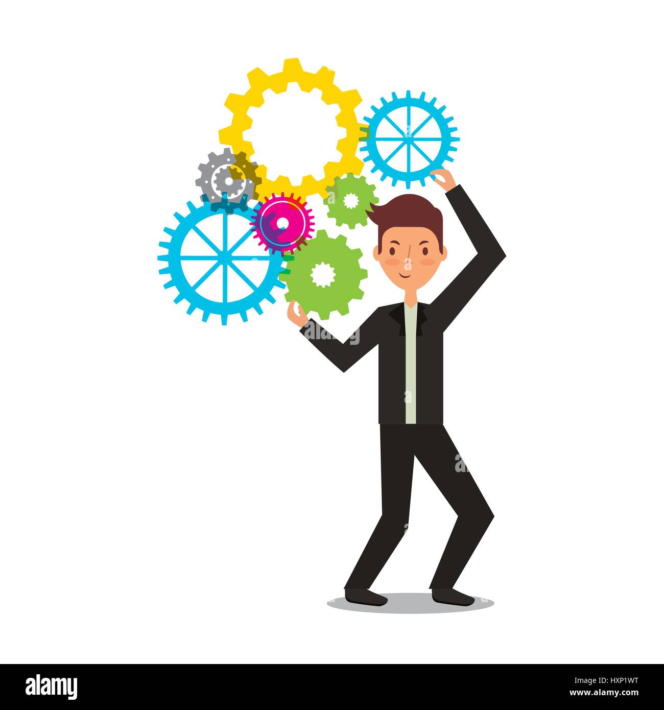 Successful businessman avatar cartoon Cut Out Stock Images & Pictures ...