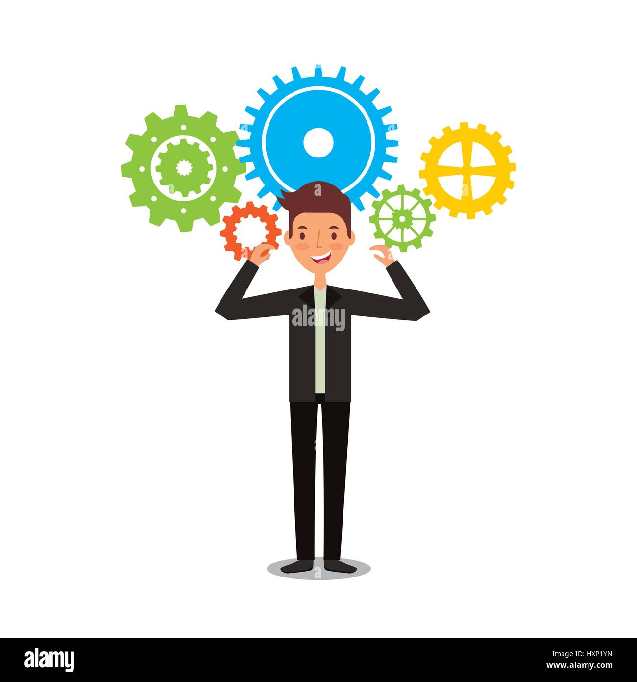 Successful businessman avatar cartoon Cut Out Stock Images & Pictures ...