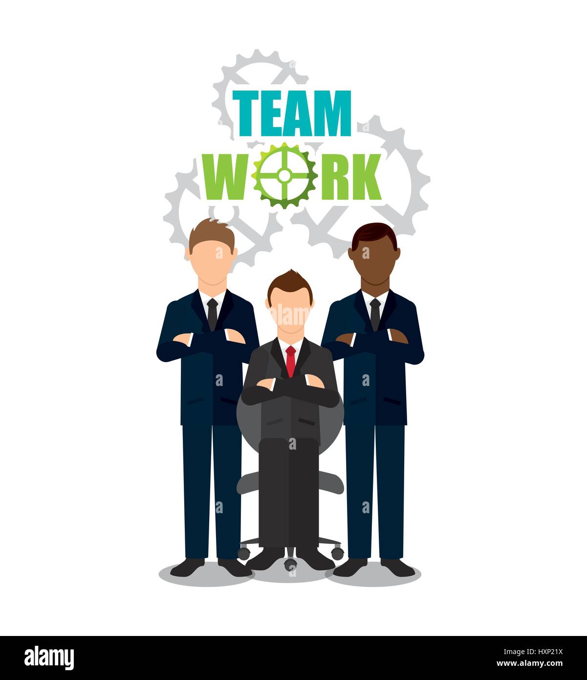businesspeople teamwork avatars characters icon Stock Vector Image ...