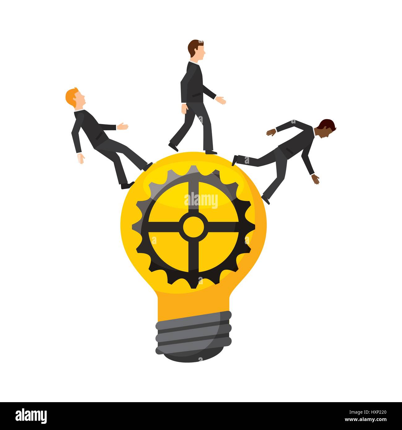 businesspeople teamwork avatars characters icon Stock Vector Image ...