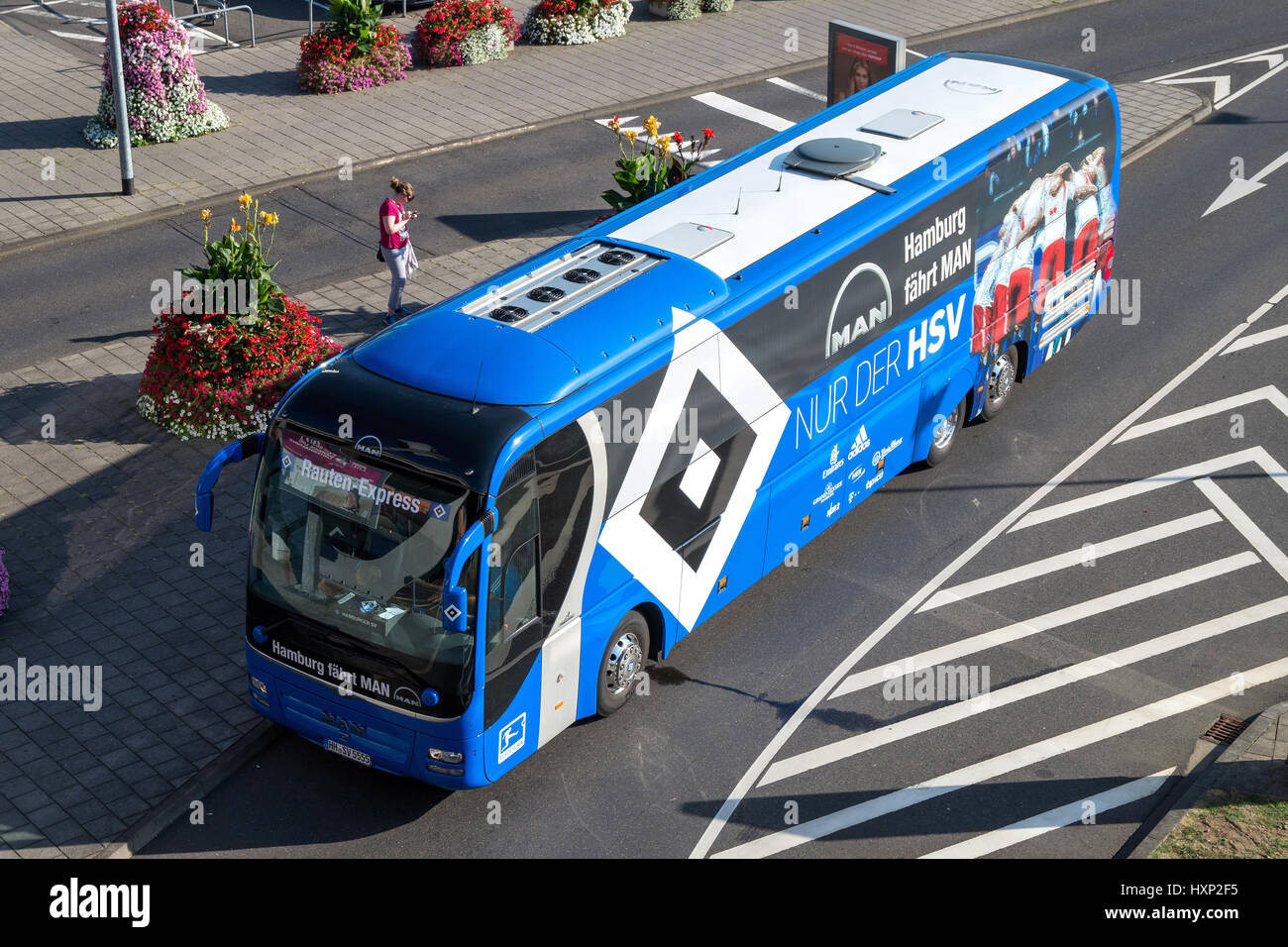team bus of the Hamburger SV football department. The HSV is the only ...