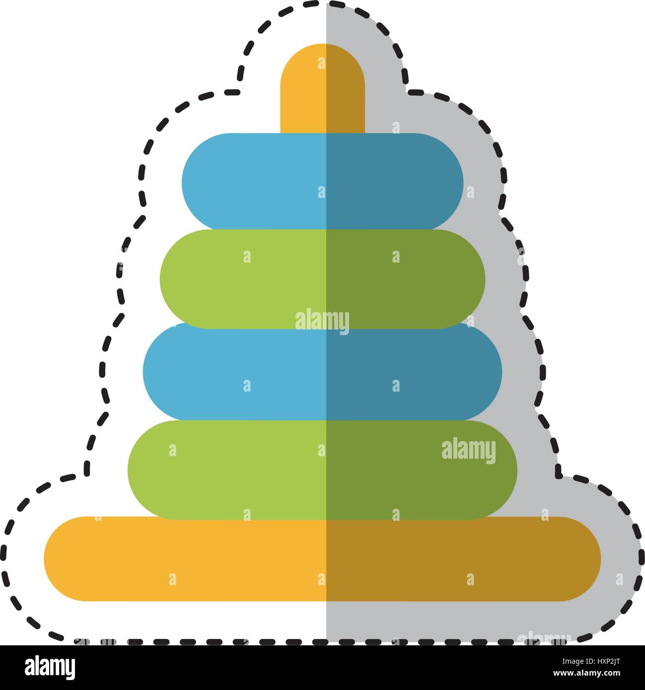 pile rings toy icon Stock Vector Image & Art - Alamy
