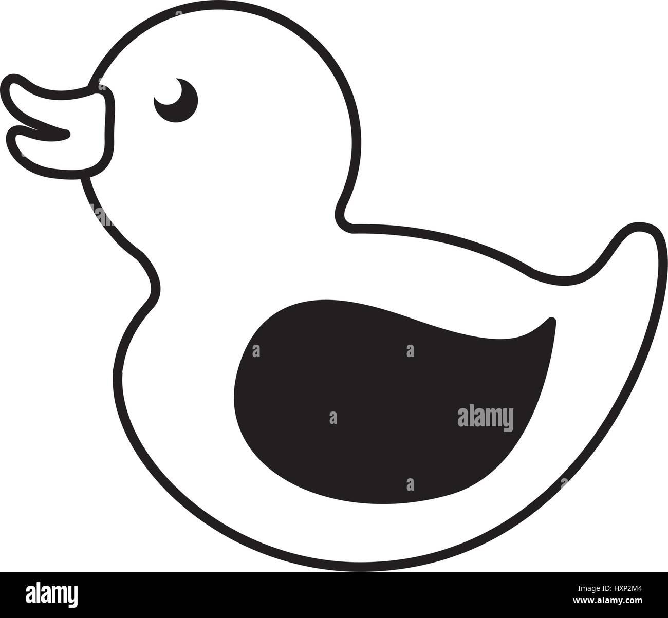 cute duck toy icon Stock Vector Image & Art - Alamy