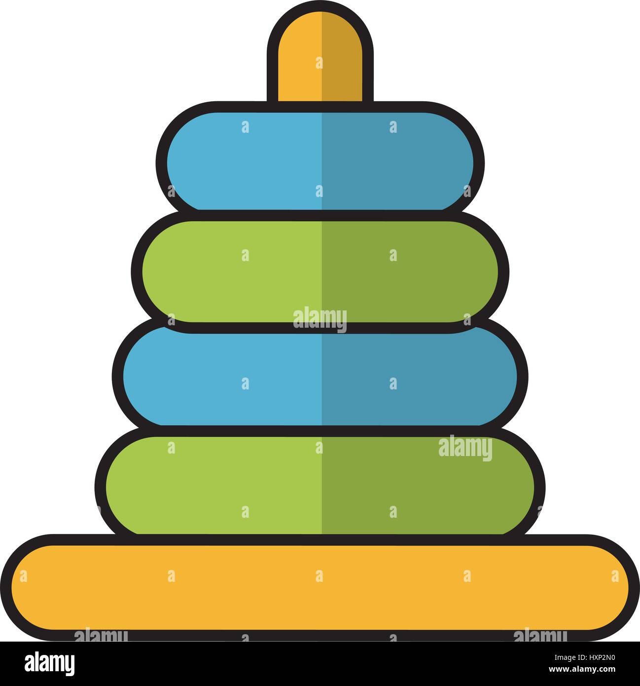 pile rings toy icon Stock Vector Image & Art - Alamy