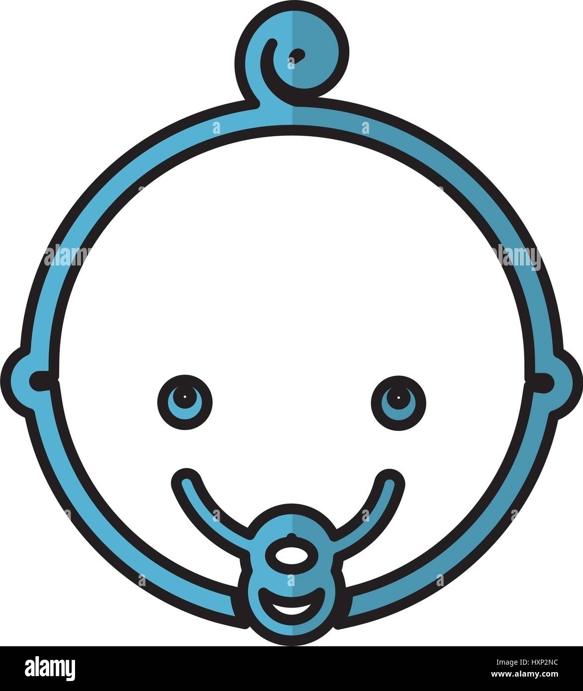 cute baby head icon Stock Vector Image & Art - Alamy